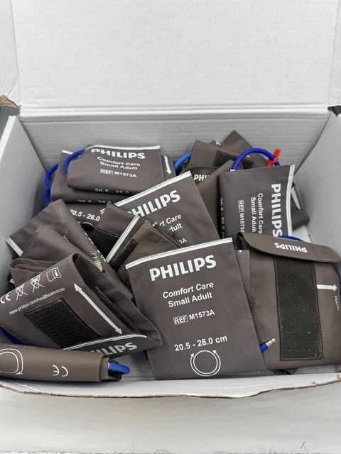 PHILIPS NIBP CUFF COMFORT Care Small Adult M1573A 20-28cm REUSABLE JOB ...