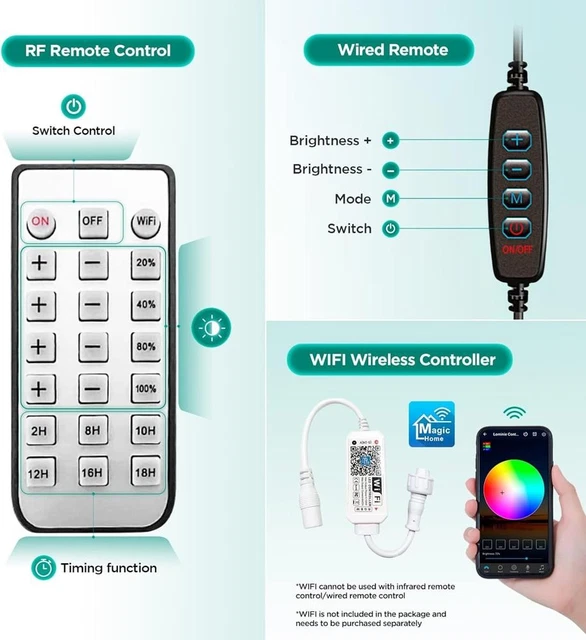 LED AQUARIUM LIGHT, Full Spectrum Fish Tank Light, Clip on Freshwater ...