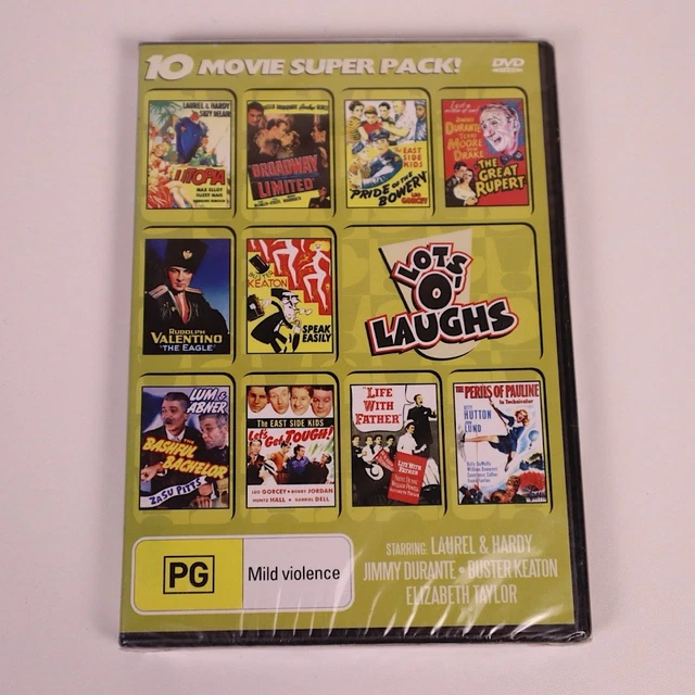 LOTS O' LAUGHS - 10 Movie Super Pack (DVD, 1925-51) New & Sealed ...