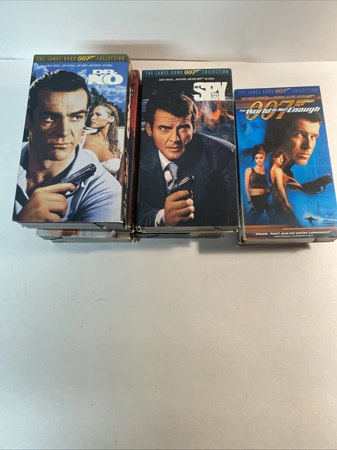 JAMES BOND 007 Collection 9 VHS Lot w/ Sean Connery Roger Moore Pierce Brosnan £8.68 - PicClick UK