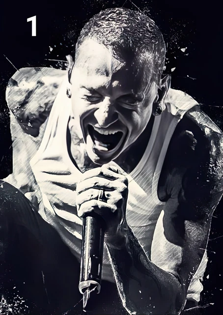 CHESTER BENNINGTON LINKIN Park Band Music Print Poster Wall Hanging ...
