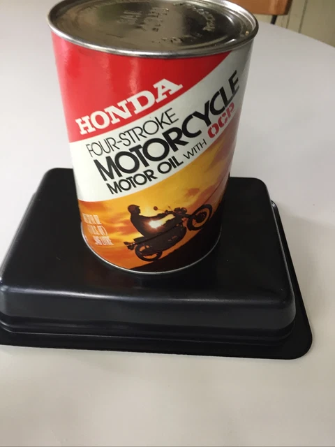 RARE NOS 70'S era HONDA 4 STROKE MOTORCYCLE MOTOR OIL Old 1 quart Oil ...