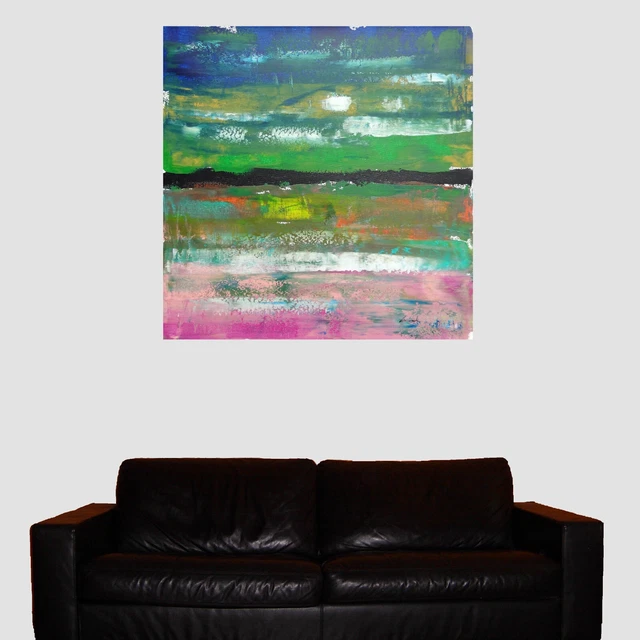 ORIGINAL KÜNSTLER GEMÄLDE Acryl Modern Bild Kunst Abstrakt XXL Kunstwerk groß EUR 1,00 - PicClick DE