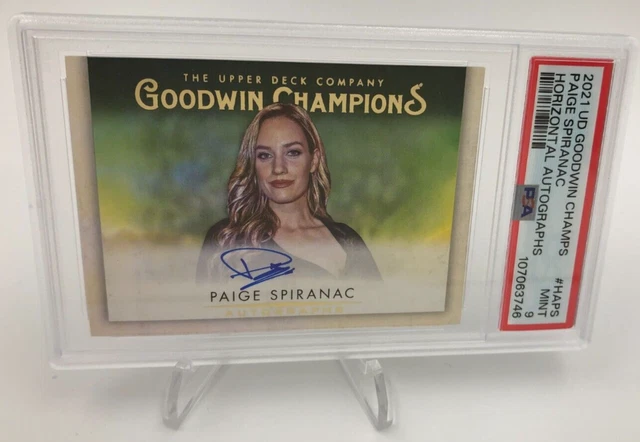 PAIGE SPIRANAC AUTO Card 2021 Upper Deck GOODWIN CHAMPIONS Signed PRO ...