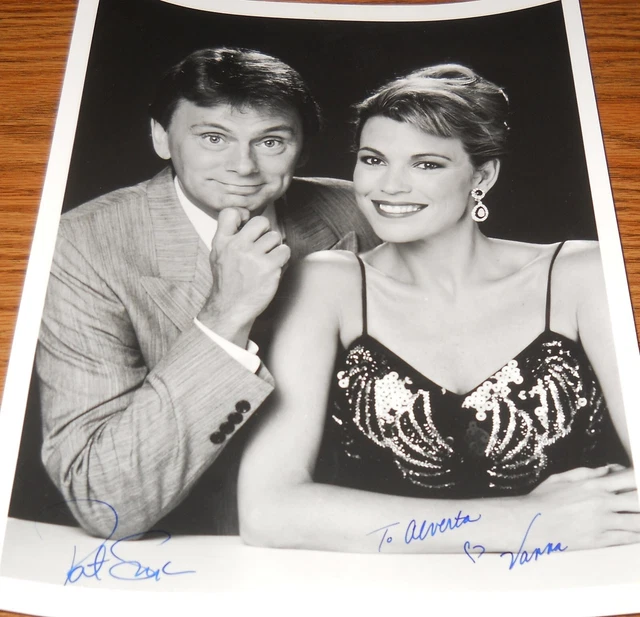 PAT SAJAK & VANNA WHITE AUTOGRAPHED PHOTO~8x10~Game Show~Picture £18.21 ...