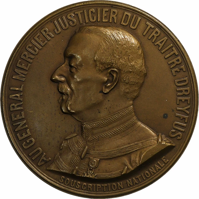 FRANCE, MÉDAILLE, GÉNÉRAL Mercier, 1906, Bronze, Baffier, TTB+ EUR 88 ...