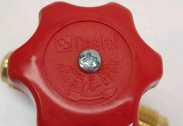 CASTEL 6210/4 2 Way Line Shut Off Hand Valve 1/2" Flare $55.00 ...