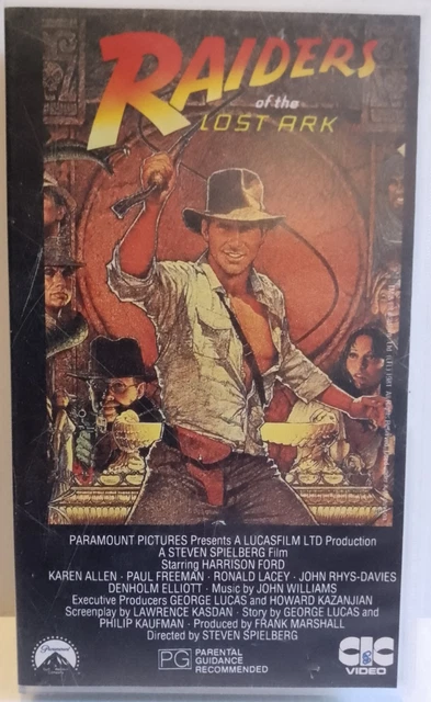 RAIDERS OF THE LOST ARK VHS CIC Video PAL Harrison Ford 1989 Rels ...