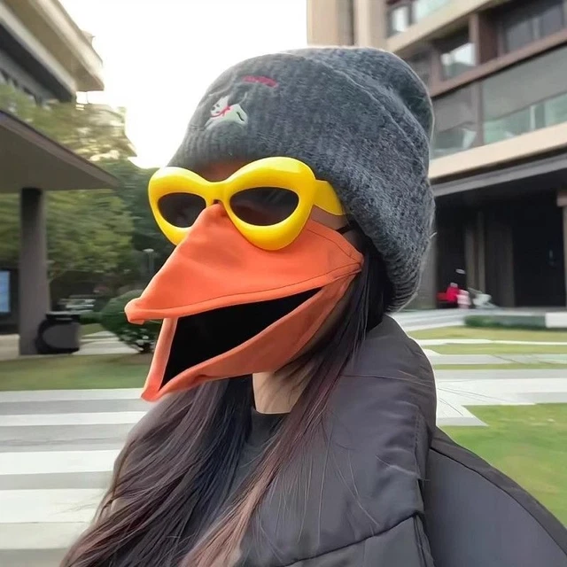 MASK WITH MOVING Beak, 3D Fun Animal Costume, Bird Beak Mask and ...