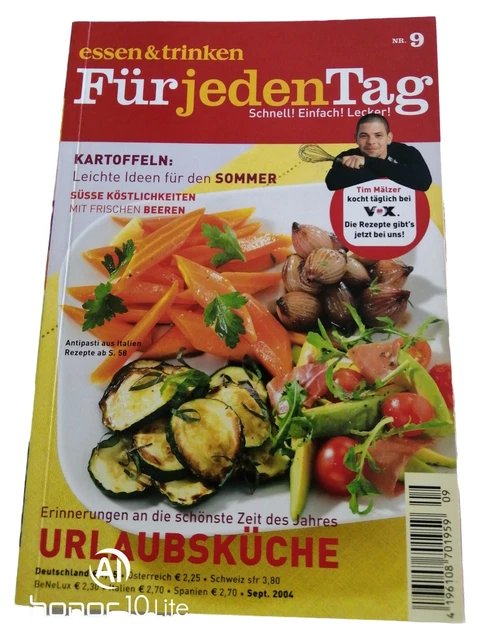 ESSEN & TRINKEN Für Jeden Tag Nr. 9 Sept 2004 Tim Mälzer Rezepte EUR 3 ...