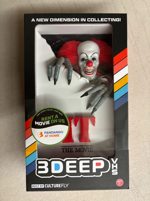 IT MOVIE POSTER Pennywise - 3Deep VHS - 3D Wall / Desk Decor by ...