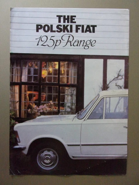 POLSKI FIAT 125P orig 1980 UK Mkt Sales Brochure - Saloon Estate £4.99 ...
