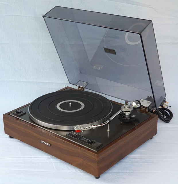 STUNNING VINTAGE PIONEER PL-12D-II Belt Drive Turntable Audio Technica ...