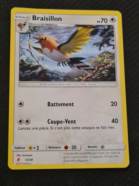 CARTE POKEMON FRANÇAISE Braisillon 13/30 trainer kit lougaroc EUR 1,00 ...