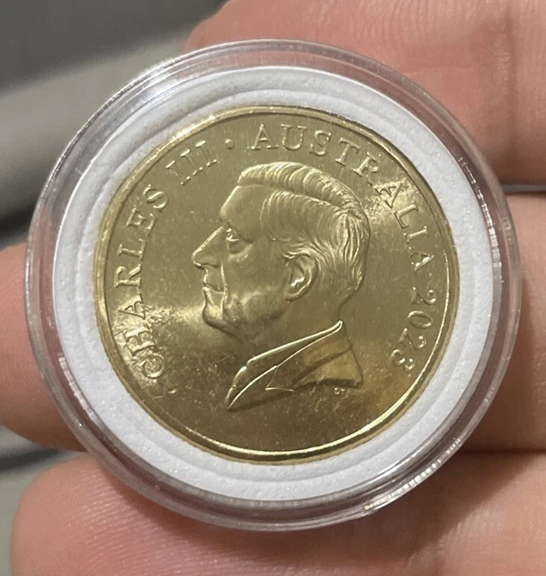2023 AUSTRALIAN ONE Dollar $1 coin KING CHARLES - MOB OF ROOS - UNC $3. ...