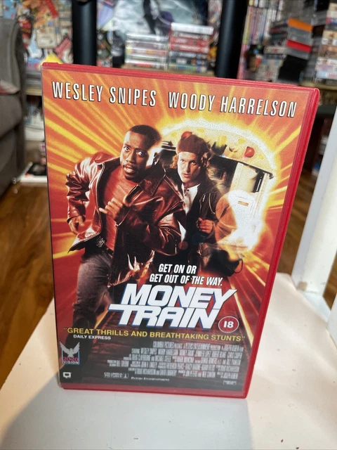MONEY TRAIN VHS Video Ex Rental Big Box Starring Jennifer Lopez Red ...