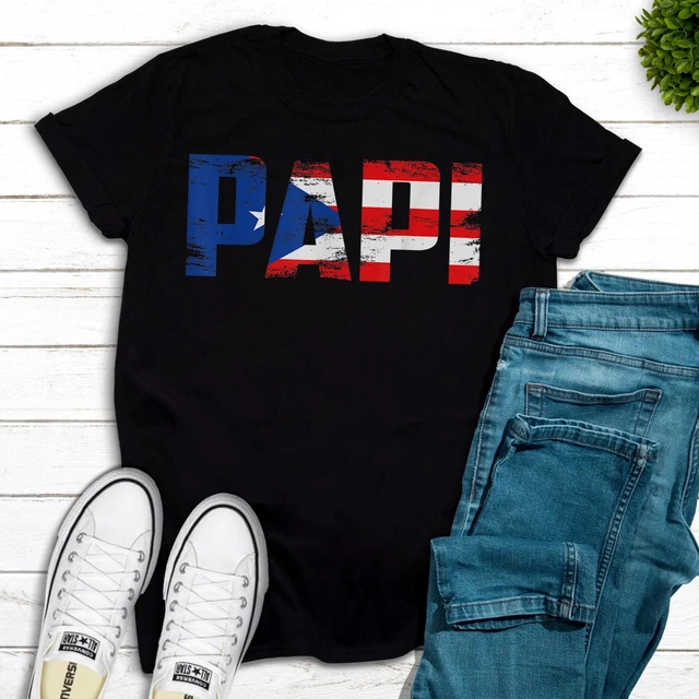 PAPI PUERTO RICO Flag Pride Fathers Day Puerto Rican Men T-Shirt art ...