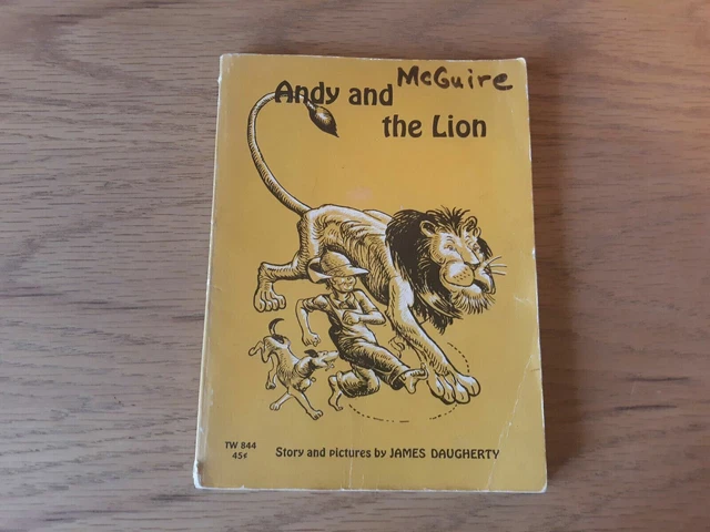 ANDY AND THE Lion by James Daugherty - 1967 Paperback Scholastic TW844 ...