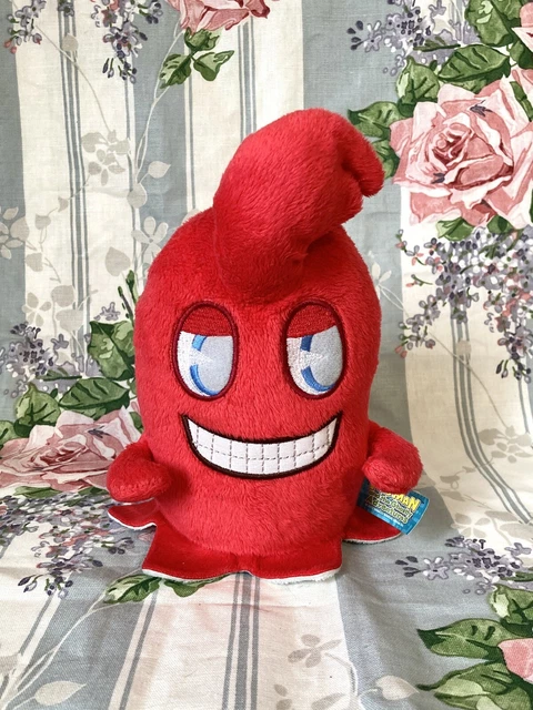 PAC-MAN AND THE Ghostly Adventures Blinky Red Ghost Beanie Plush Soft ...