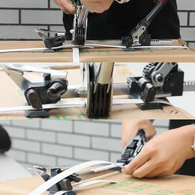 UMREIFUNGSSET 12-16 MM mit Umreifungsband, Bündelgerät, Verschlussklemmen Set EUR 49,99 ...