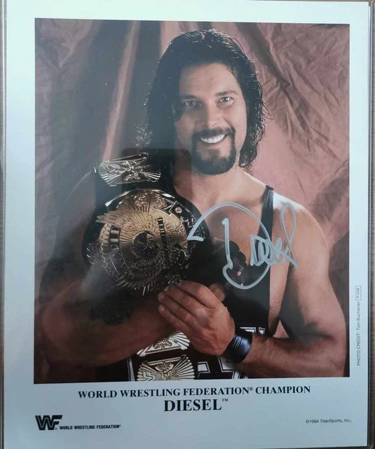 ORIGINAL WWF WWE PROMO PHOTO Diesel Kevin Nash Signed autographed ...