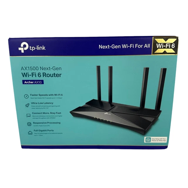 TP-LINK ARCHER-AX10 AX1500 Next-Gen Wireless Gigabit WI-FI 6 Router ...
