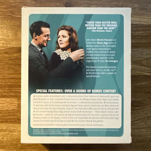 THE AVENGERS: THE Complete Series 5 (1967) - Blu Ray £27.95 - PicClick UK
