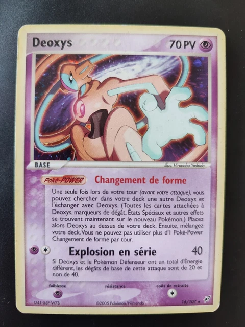 CARTE POKÉMON - DEOXYS HOLO - 16/107 EX Deoxys - FR TBE EUR 15,00 ...