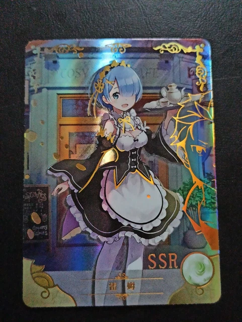 CARTE REM SSR Manga Anime Waifu Collector Re:Zero Holo Gold EUR 39,90 ...