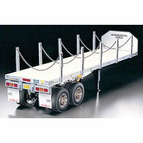 TAMIYA 1/14 ELECTRIC Rc Big Truck Series No.06 Flatbed Semi-Trailer ...