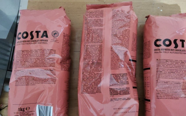 COSTA HOT CHOCOLATE Powder 1kg Bag 04/2027 expiry £5.45 - PicClick UK