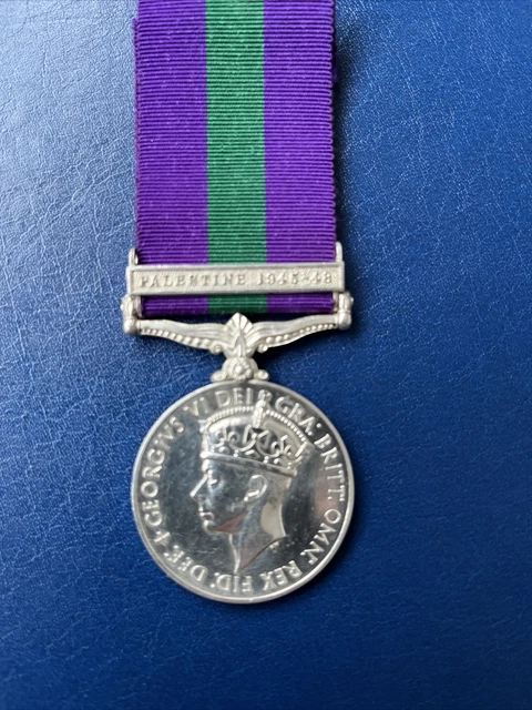 WW2 GSM MEDAL bar palestine 1945-48 - CHARLTON - ref 716 £75.00 ...