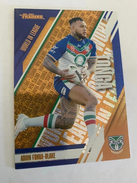 2024 NRL TRADERS World In League Copper Wlc25 62/215 Addin Fonua-Blake ...