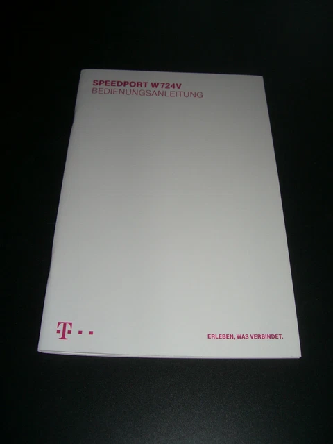 T-COM BEDIENUNGSANLEITUNG ROUTER Speedport W 724V, Inernet, Telekom EUR ...