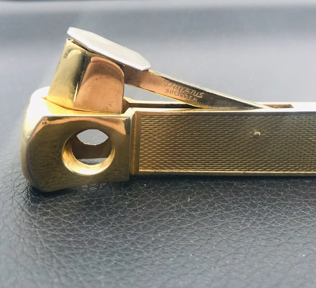 ANCIEN COUPE CIGAR Cutter VINTAGE DONATUS SOLINGEN MÉTAL DORÉ Avec ...