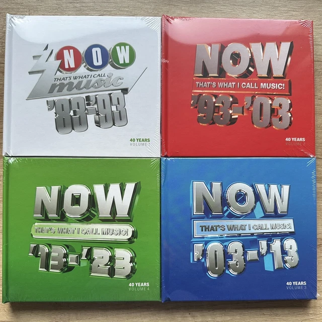 NOW THAT’S WHAT I Call 40 Years Volume 1 2 3 4 Collectors Edition CD ...