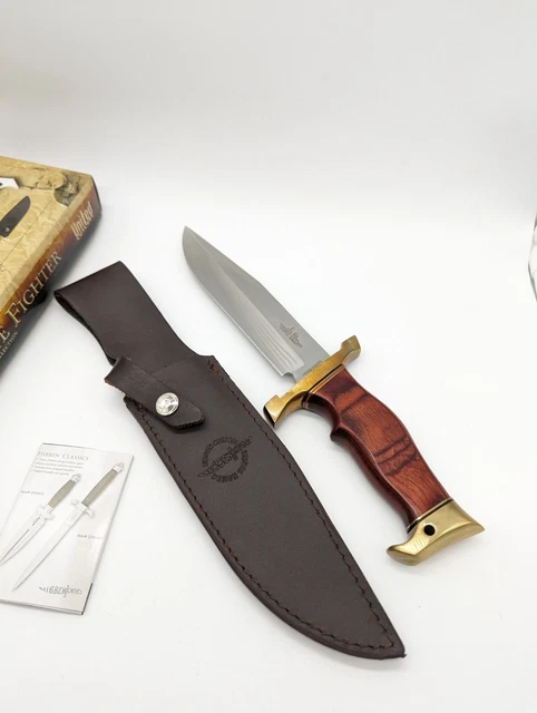 GIL HIBBEN GH 950 Karate Fighter Bowie Knife & Leather Sheath NIB $149. ...