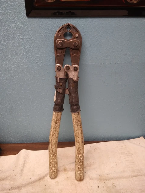 BURNDY MD6 MANUAL Compression Crimper Crimp Tool Hypress BG D3 Dies ...