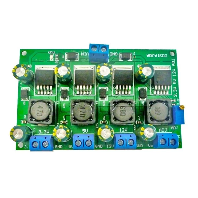 DC-DC STEP-DOWN BUCK Converter Power Module Adjustable 3.3V 5V 12V 3A 4 ...