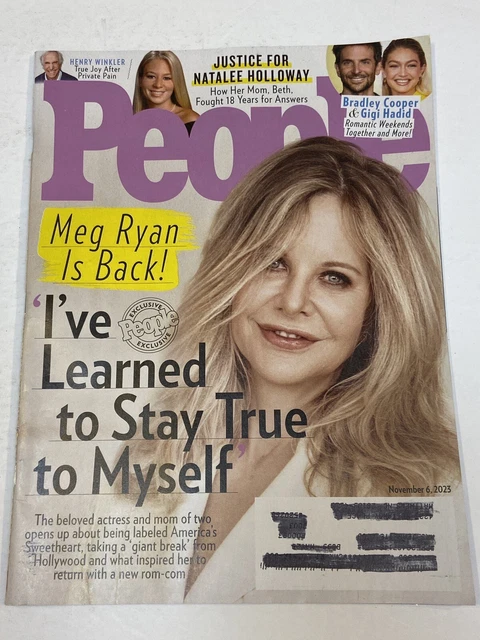 PEOPLE MAGAZINE NOVEMBER 6 2023 Meg Ryan Henry Winkler Bradley Cooper ...