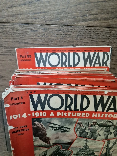 WORLD WAR 1914-1918 A PICTURED HISTORY, WWI MAGAZINE, Editions 1 to 55 £80.00 - PicClick UK