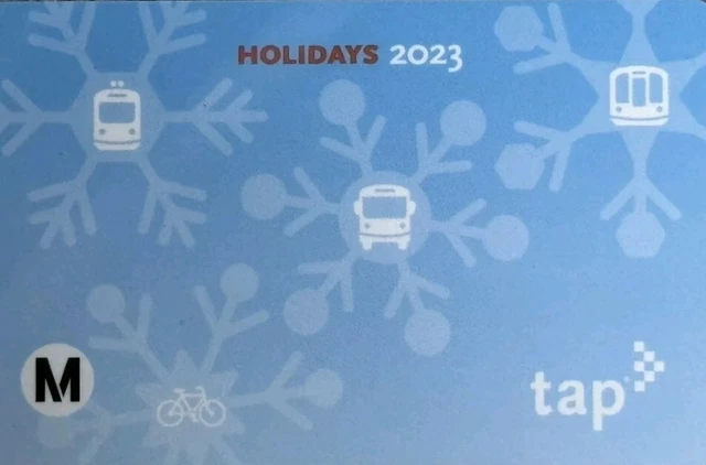 NEW HOLIDAY 2023 L.a. Metro Tap Card Why Spend $20 Only $10-More ...
