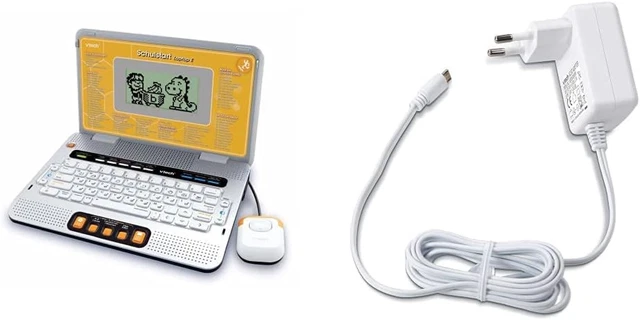 VTECH 80-109744 SCHULSTART E Lerncomputer & 80-146604 Usb-Ladegerät EUR ...
