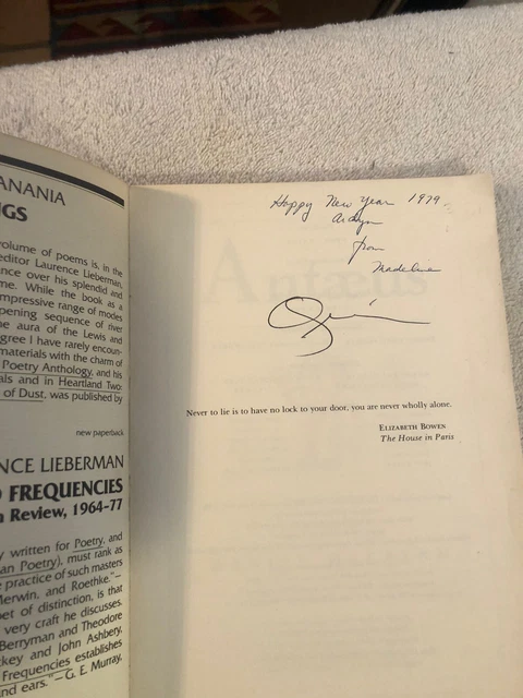 ANTAEUS 32-CORMAC MCCARTHY-BURIAL/SUTTREE- Signed By Editor Dan Helpern ...