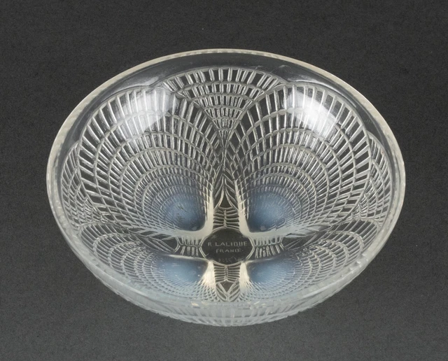 COUPE LALIQUE FRANCE opalescente coquilles Saint-Jacques numérotée 3204 ...