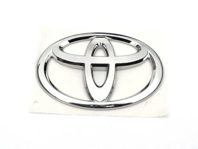 NEW GENUINE TOYOTA logo chrome rear emblem badge 120mm for AYGO 75431 ...