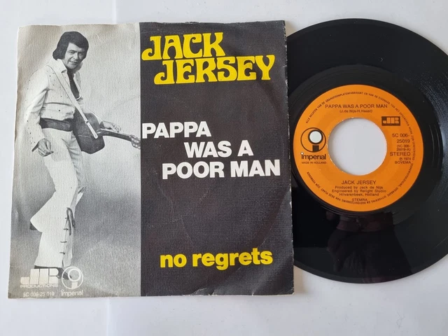 JACK JERSEY - Pappa was a poor man 7'' Vinyl Holland EUR 13,99 ...