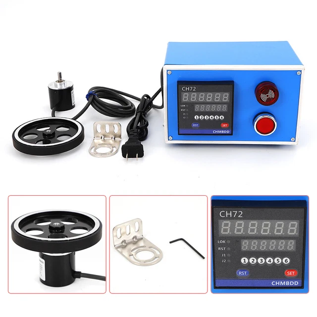 DIGITAL LENGTH COUNTER Roller Wheel Meter Counter Measuring Unit ...