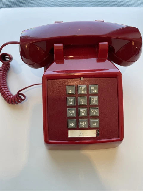 RARE VINTAGE PREMIER Red Push Button Telephone, Model No. Hac 2500 £15. ...