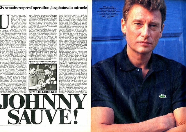 COUPURE DE PRESSE Clipping 1983 Johnny Hallyday sauvé (8 pages) EUR 5 ...
